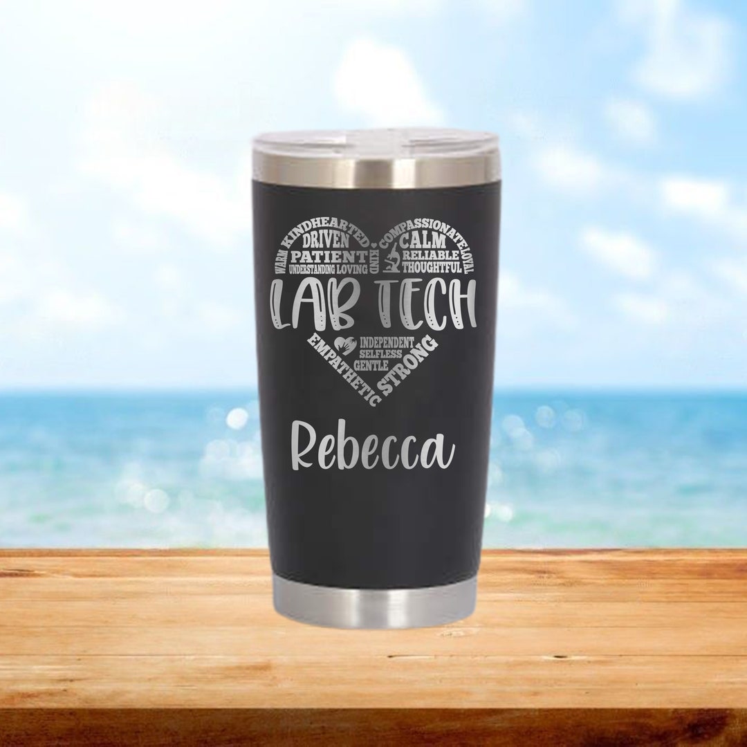 Lab Tech Personalized Tumbler, Lab Tech Gift, Graduation Gift, Medical ...