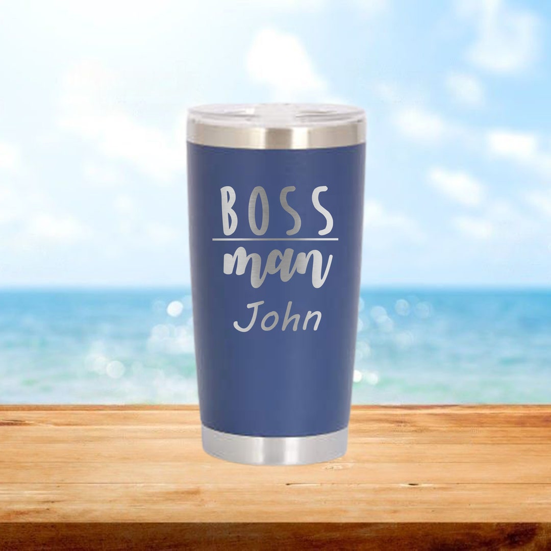 Personalized Boss Tumbler, Retirement Gift for Boss Man, Mug Gift for ...