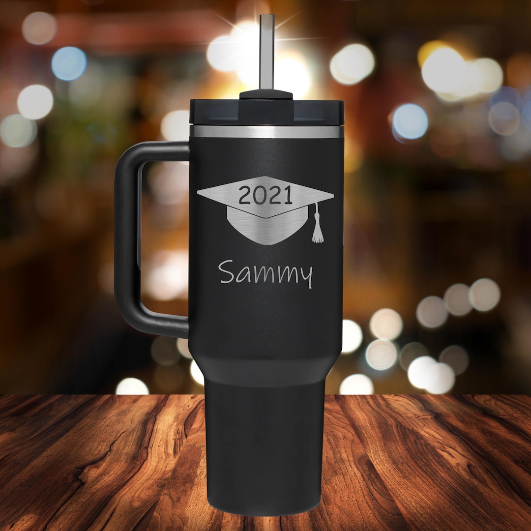 Engraved Graduation Tumbler, Class of 2024, Personalized Travel Mug - Etsy
