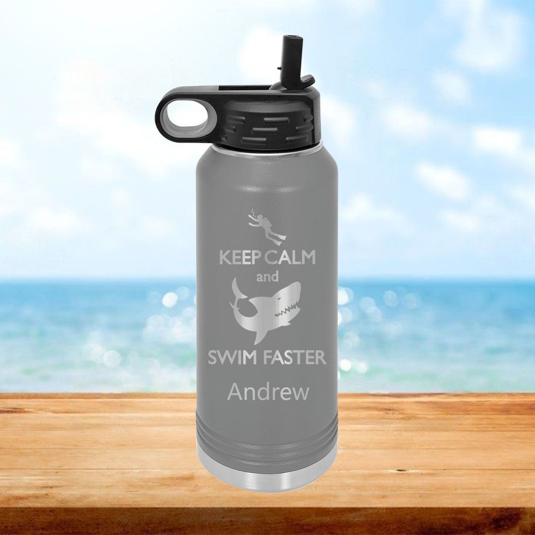 Personalized Insulated Lifeguard Bottle, Engraved Thermos, Beach Guard ...