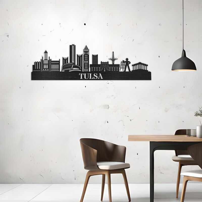 Tulsa Skyline - Etsy