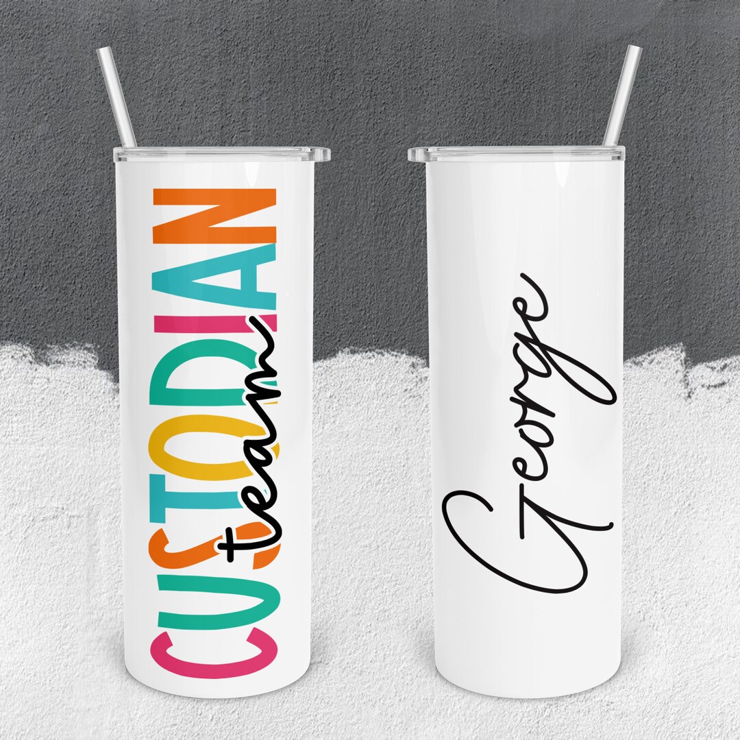 End of School Appreciation Tumbler for Janitor, Custodian Thank You ...