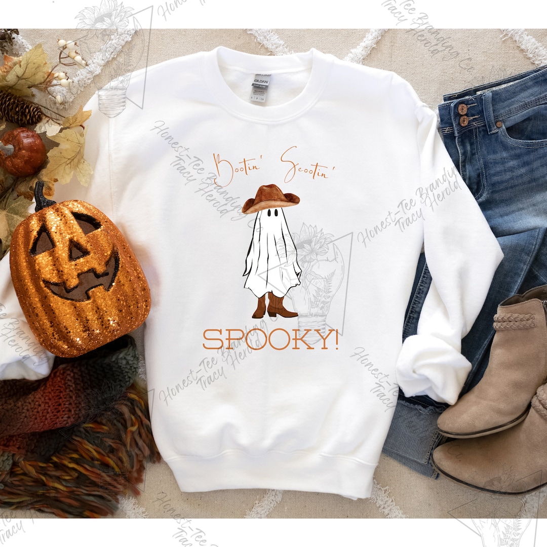 Bootin' Scootin' Spooky PNG FOR SUBLIMATION. Western, Cowboy, Cute ...
