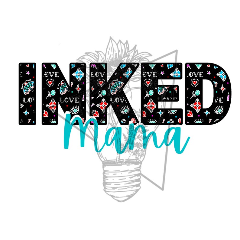 Inked Mama Tattoo Mom Graphic T-shirt Trending Design Bundle - Etsy