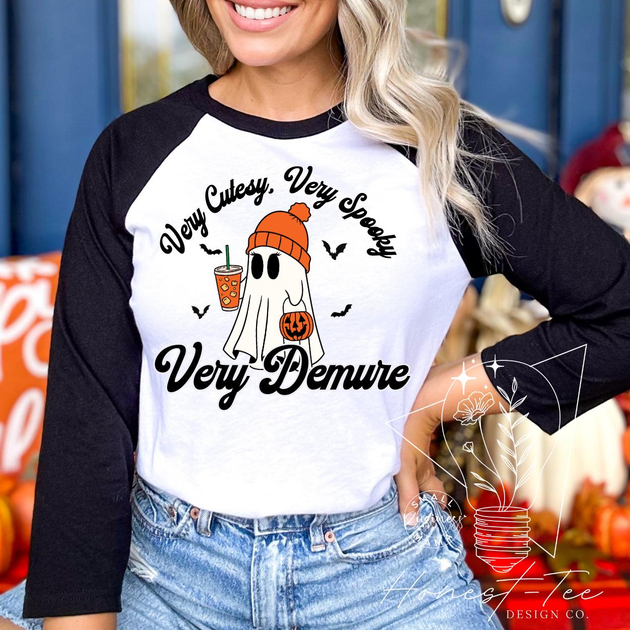 Very Cutesy, Spooky, Demure Modern Ghost- PNG for DTF & Sublimation ...