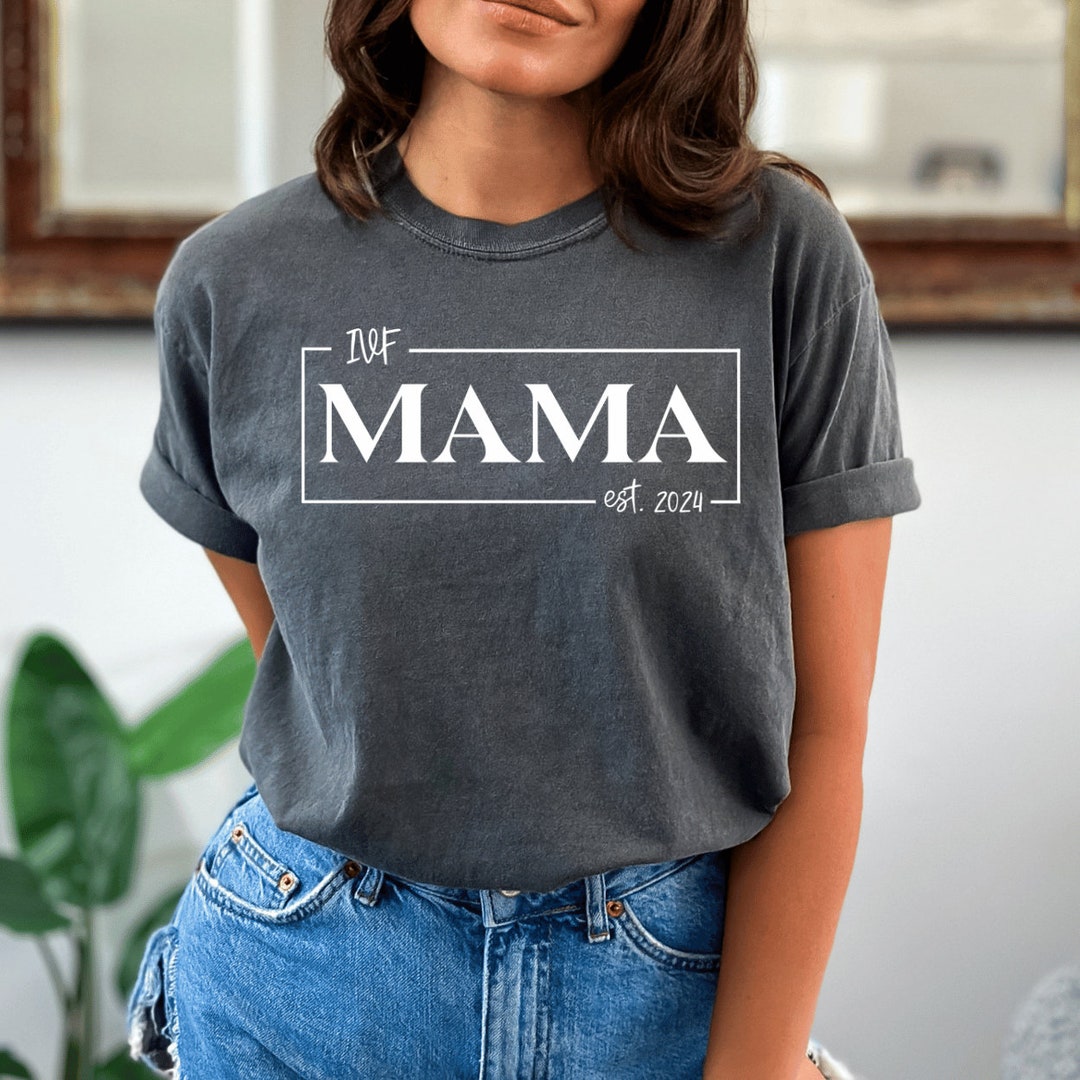 IVF Mama Mom Established 2024 Simple Line Art - PNG and Svg for ...