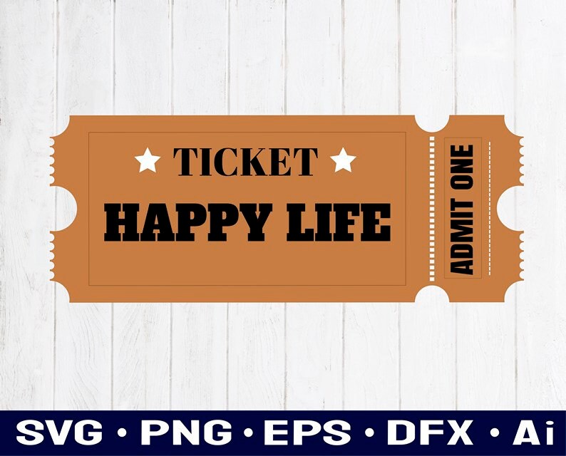 Ticket SVG Ticket Clipart SVG Instant Download Cut Files | Etsy