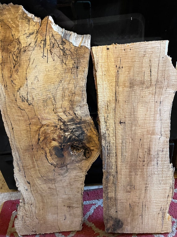 Spalted Maple Craft Bundle 1330 2 Pc Set | Etsy