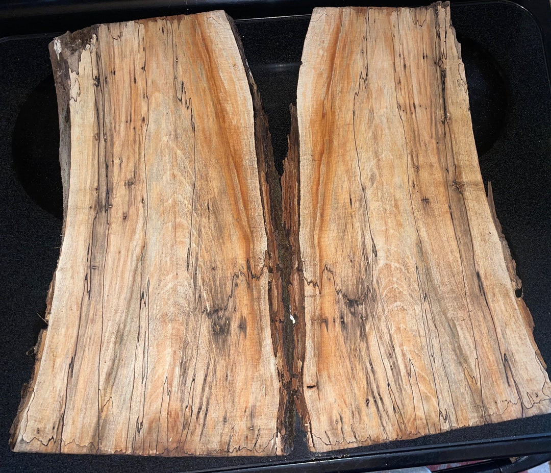 Book Matched Spalted Maple Slabs #1522 - Etsy