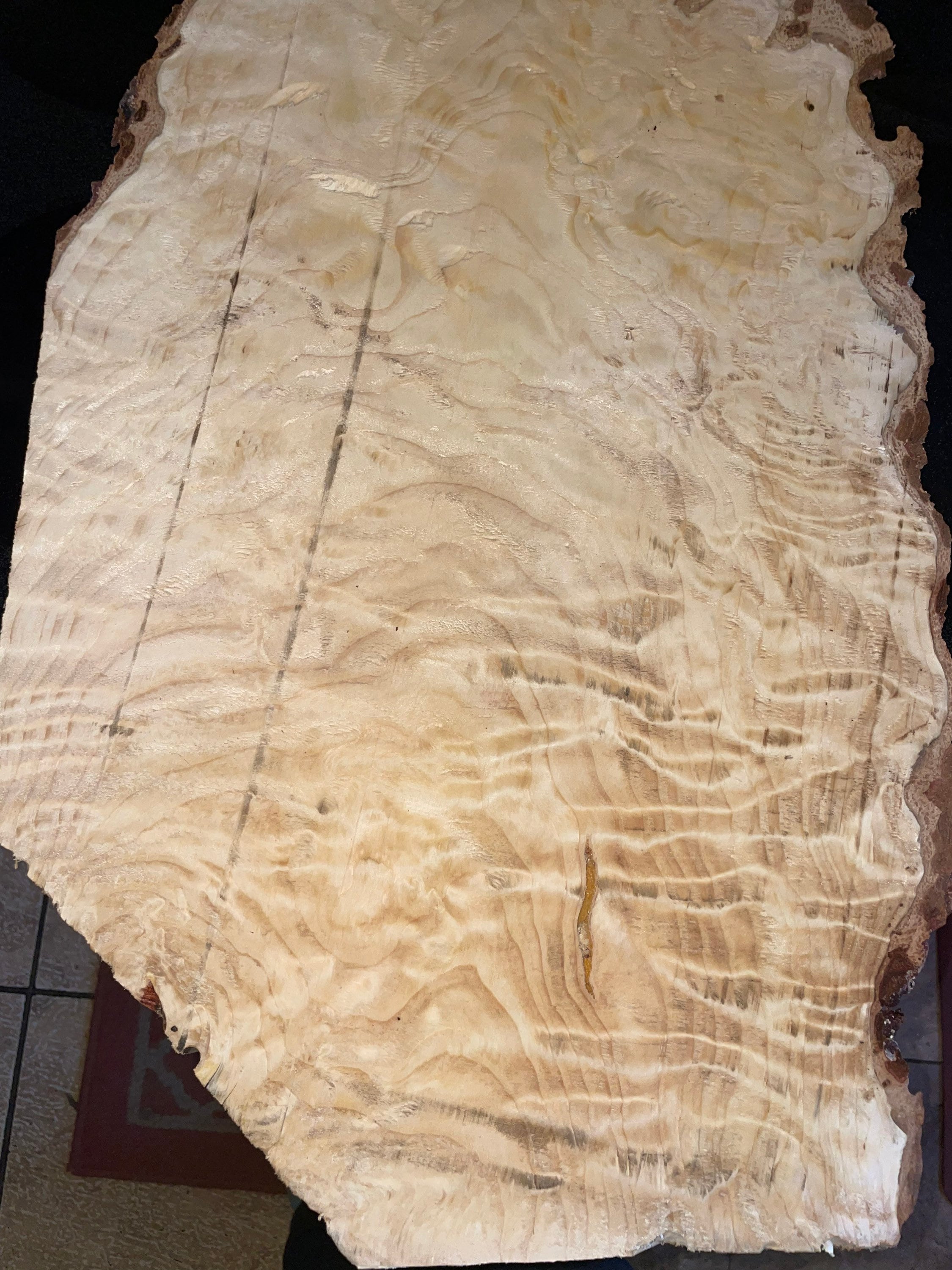 Curly Pine Slab 1547 - Etsy