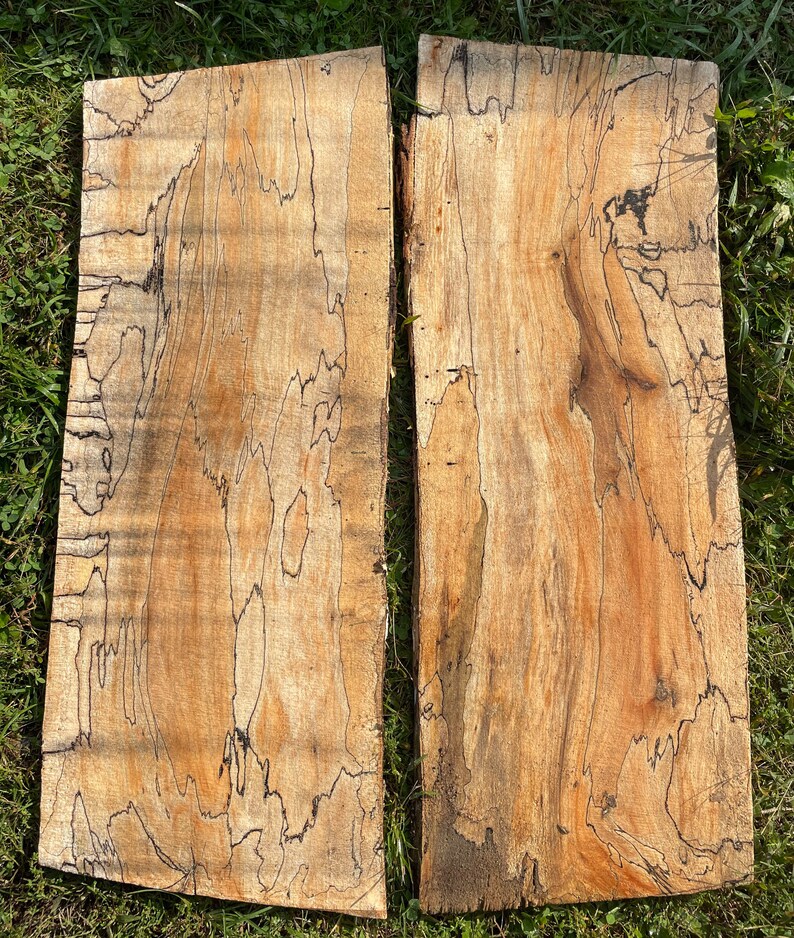 Spalted Maple Book Matched Set 1400 - Etsy