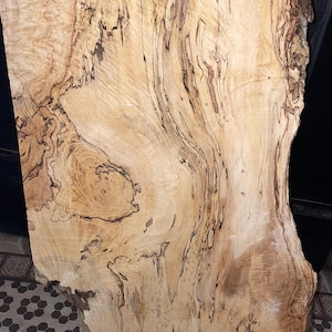 Spalted & Curly Maple Slab #1983 - Etsy