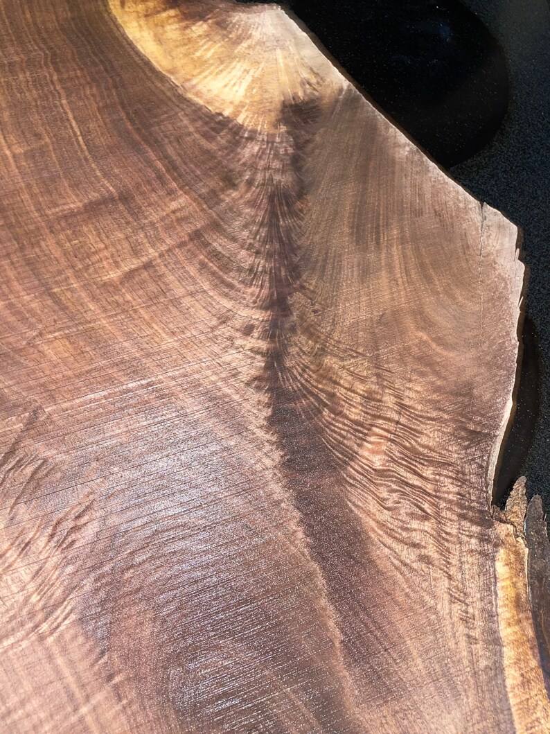 Curly Walnut Slab With Crotch Grain 1511 - Etsy