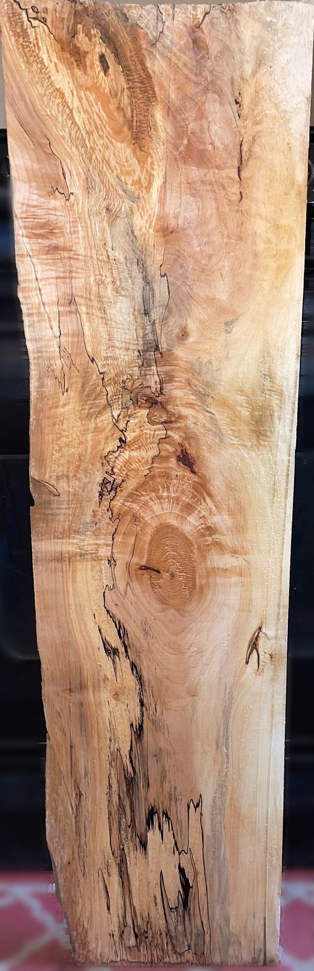 Spalted & Curly Maple Slab #1826 - Etsy