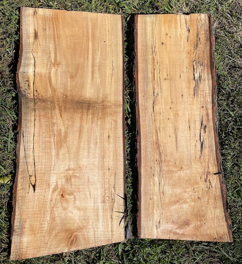 Book Matched Spalted Maple Slabs #1182 - Etsy