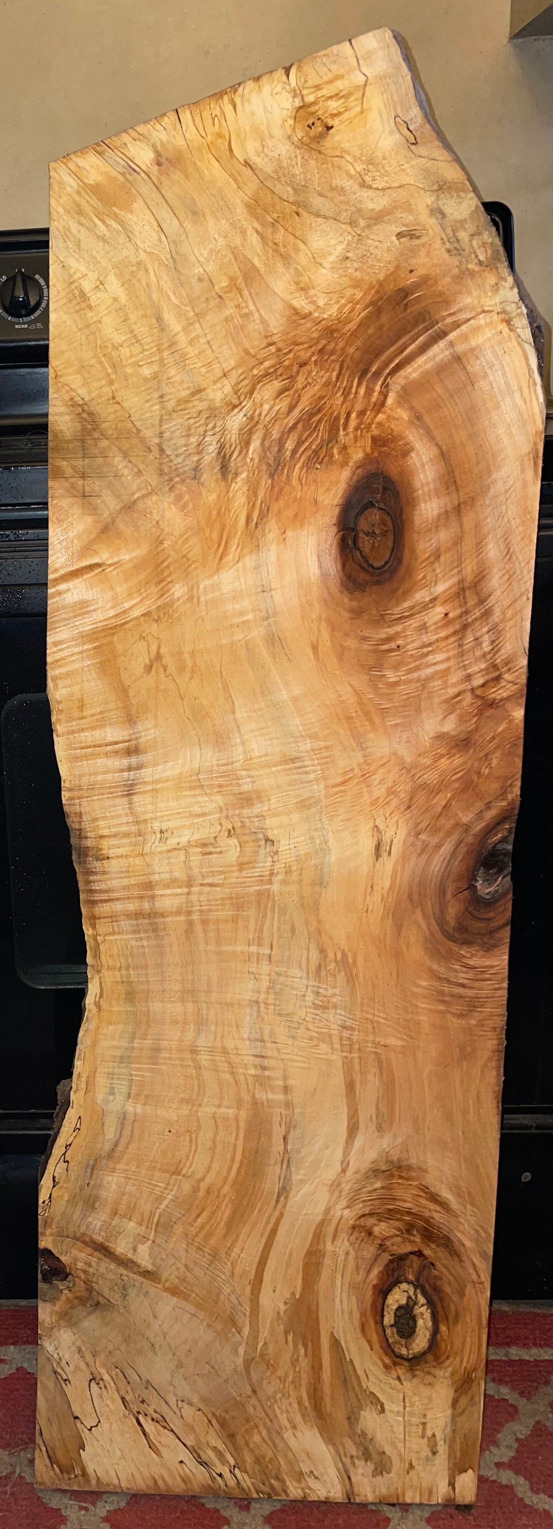 Curly & Spalted Maple Slab #1431 - Etsy