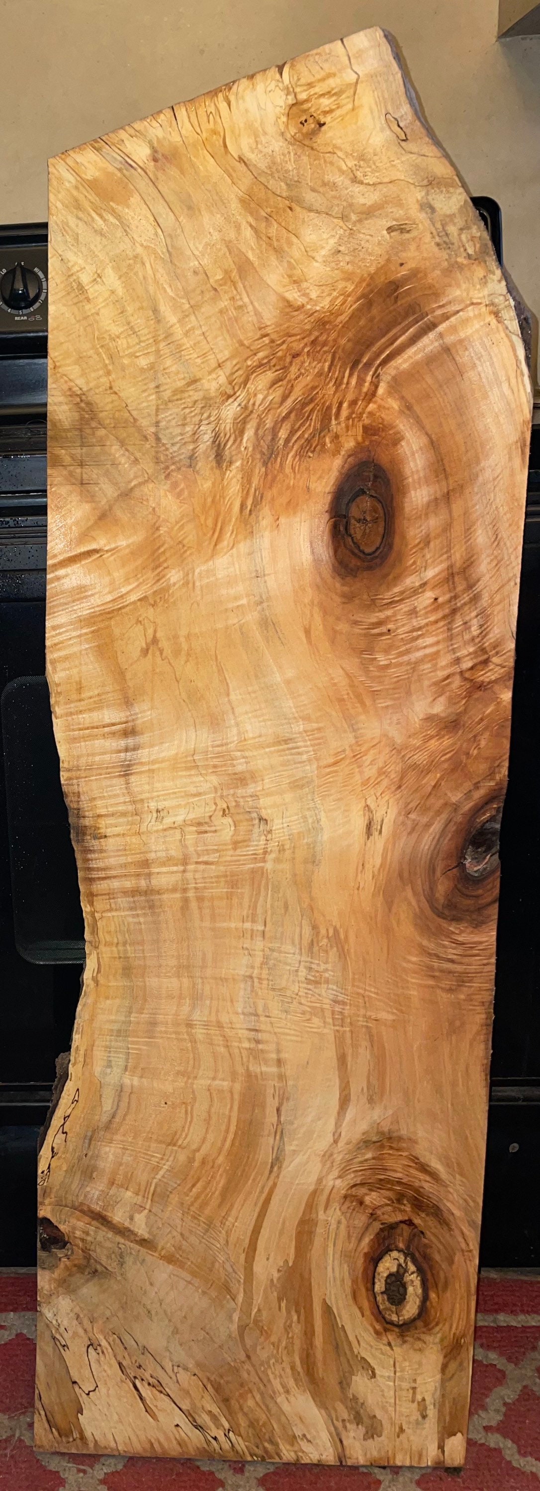 Curly & Spalted Maple Slab #1431 - Etsy