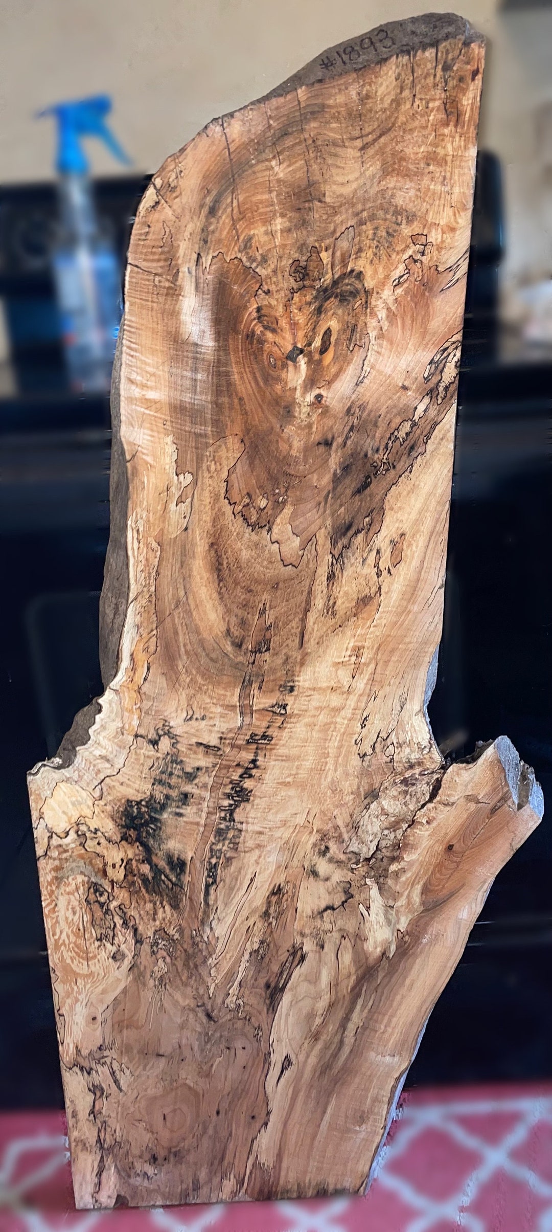 Spalted & Curly Maple Slab #1893 - Etsy