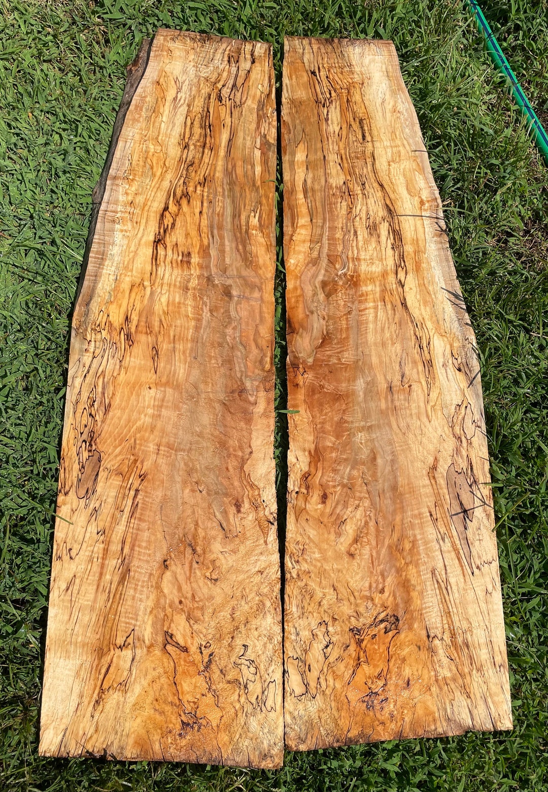 Spalted & Curly Maple Book Matched Set 1909 - Etsy