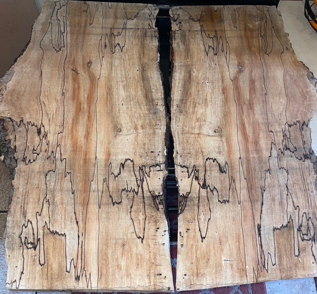 Spalted Maple Book Matched Set #1447 - Etsy