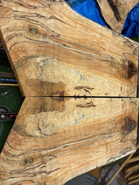 Spalted Maple Book Matched Set 1101 - Etsy