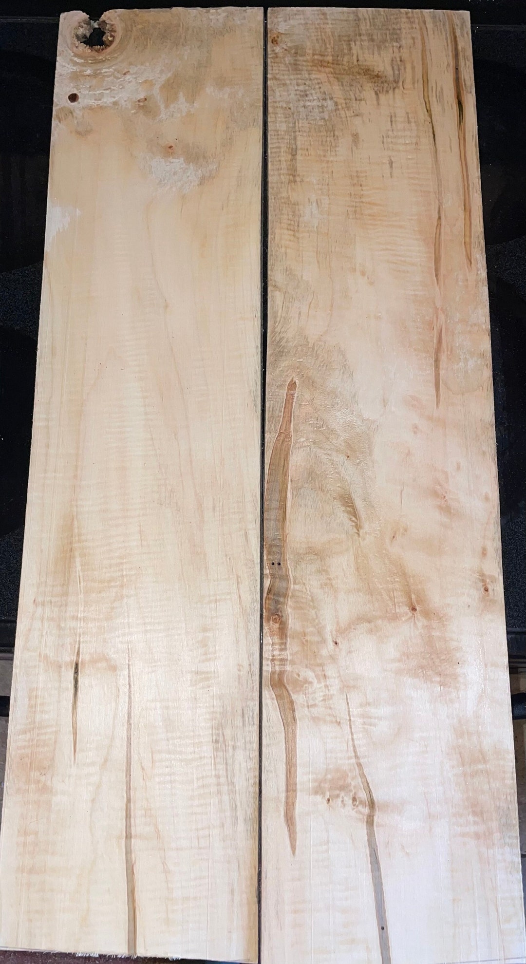 Curly Maple Boards (2 Pc Set) #1809 - Etsy