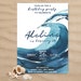 Ocean Birthday Party Invitation, Sea Wave Party Invite, Editable ...