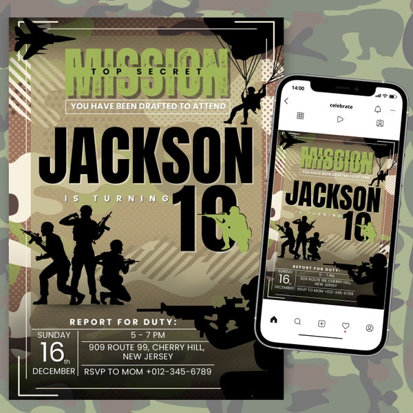 Army Theme Party - Etsy