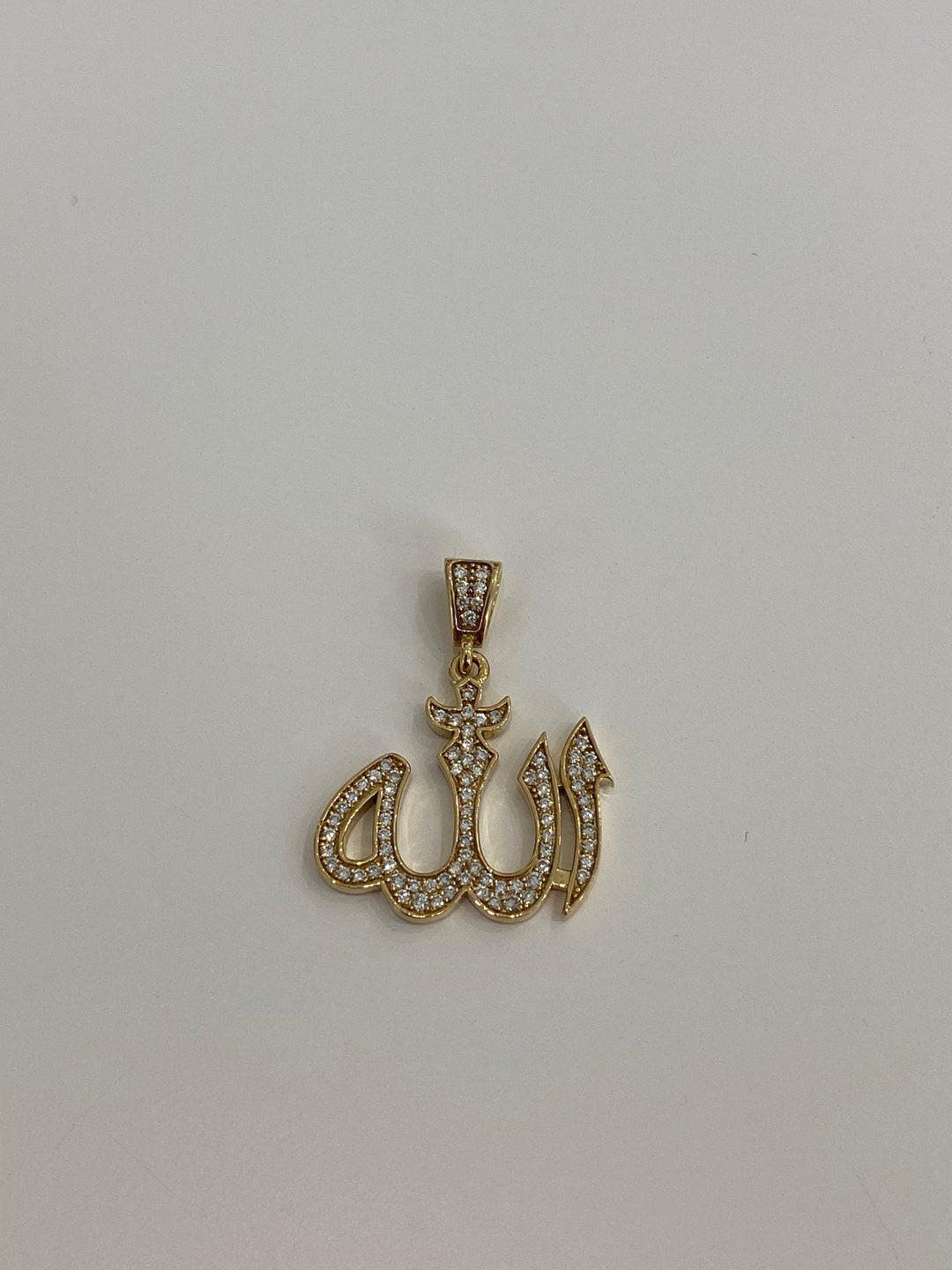 18K Yellow Gold Allah Khoda Arabic Gods Name Luxury Custom Built ...