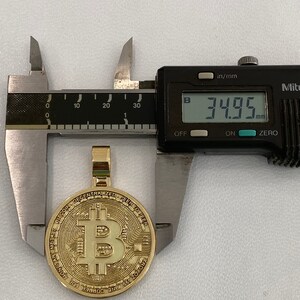 Bitcoin Pendant 18KY Crypto Jewelry - Etsy