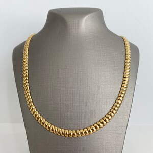 San Marco Choker Chain 18K Solid Yellow Gold Necklace 13.5 Inch Length ...