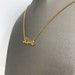 14K Yellow Gold Diamond "live" Pendant Necklace - 18 Inch - Etsy
