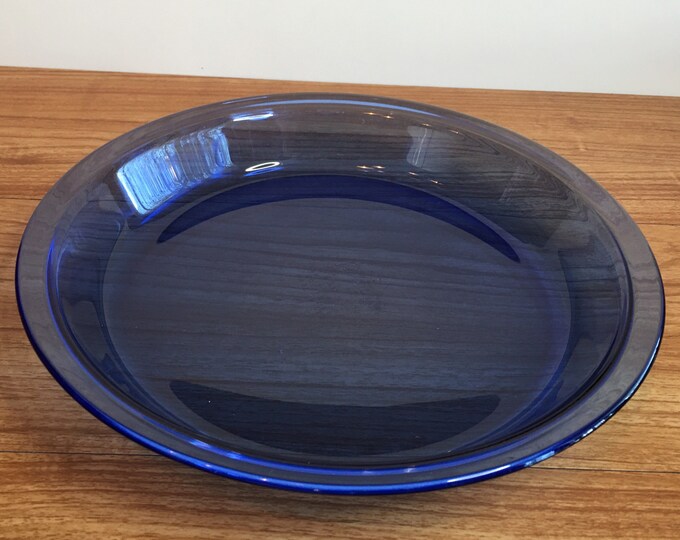 Pyrex Visions Cobalt Blue Glass 9” Pie Plate #209 - Vintage Pyrex Blue ...