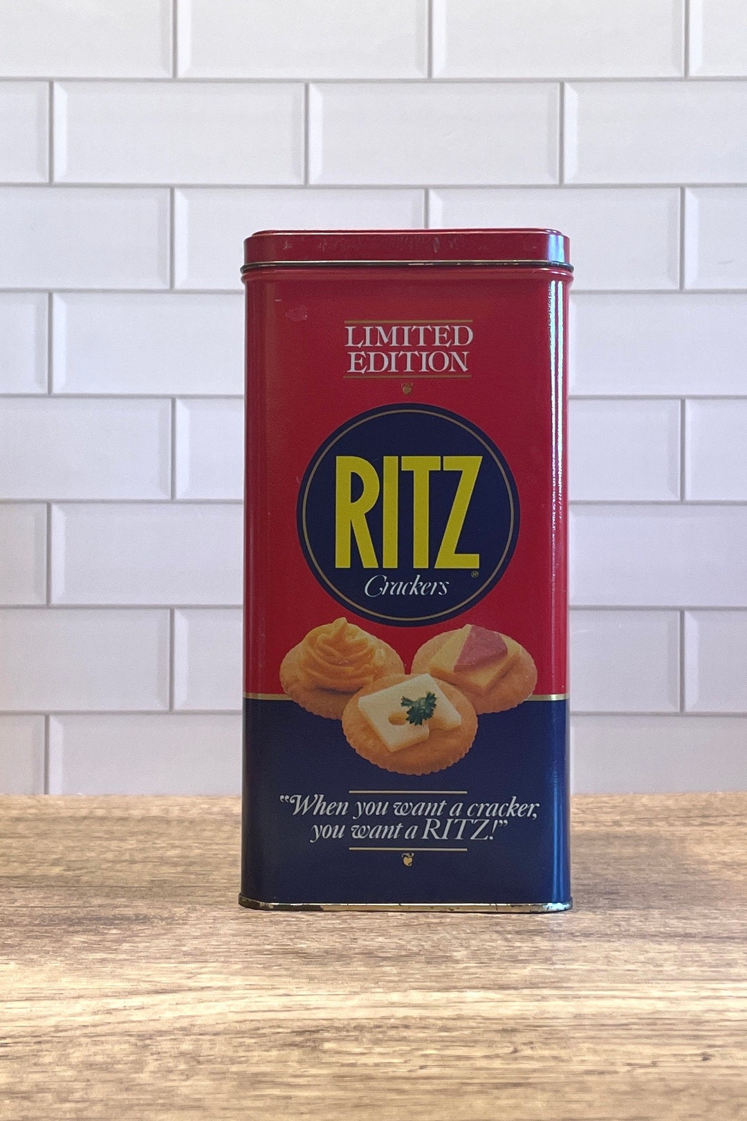 Ritz Cracker Tin Vintage Food Tin Vintage Kitchen Decor 1987 Limited ...