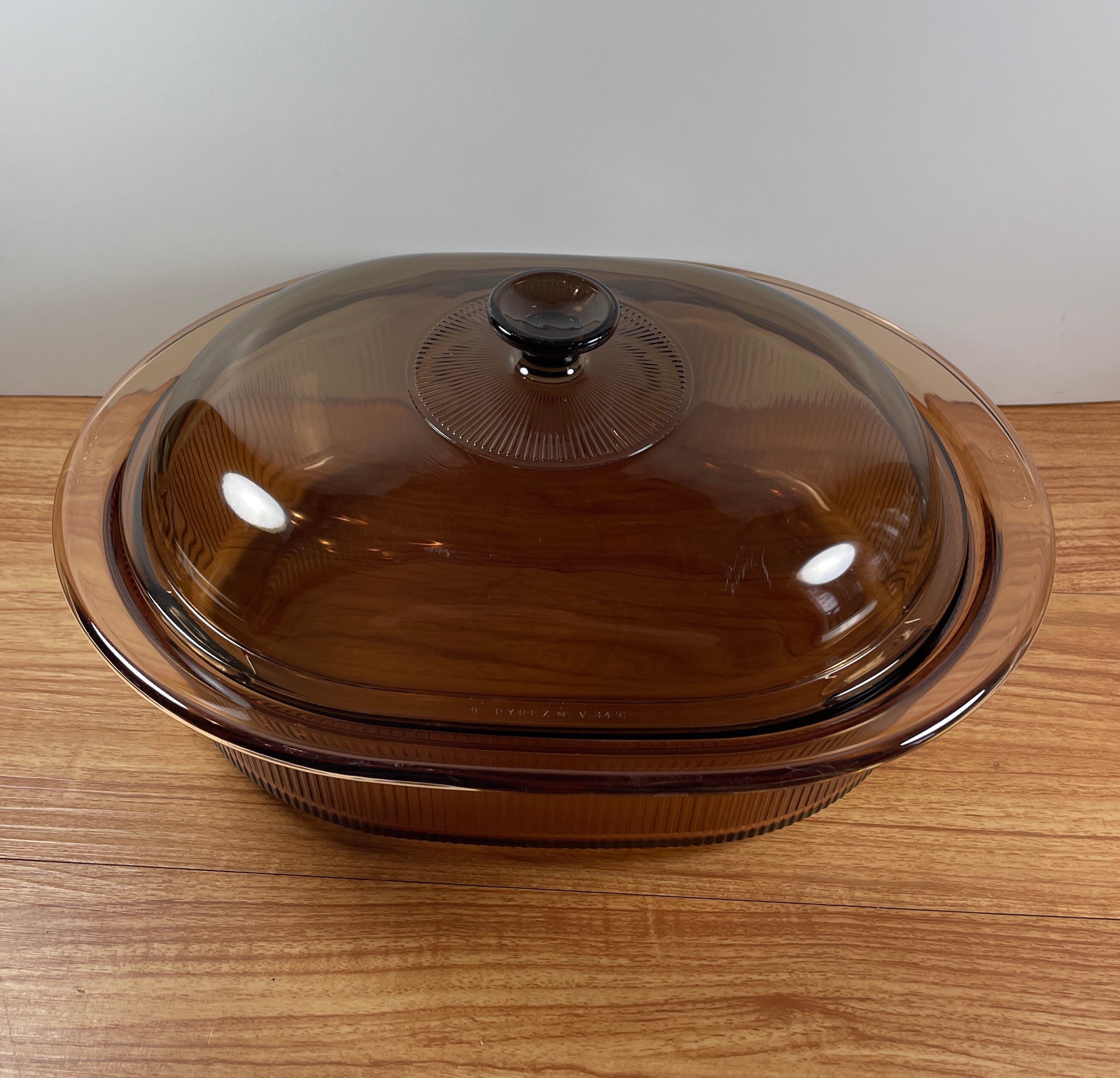Pyrex 4 Quart Amber Visions Large Roasting Pan Vintage Pyrex - Etsy