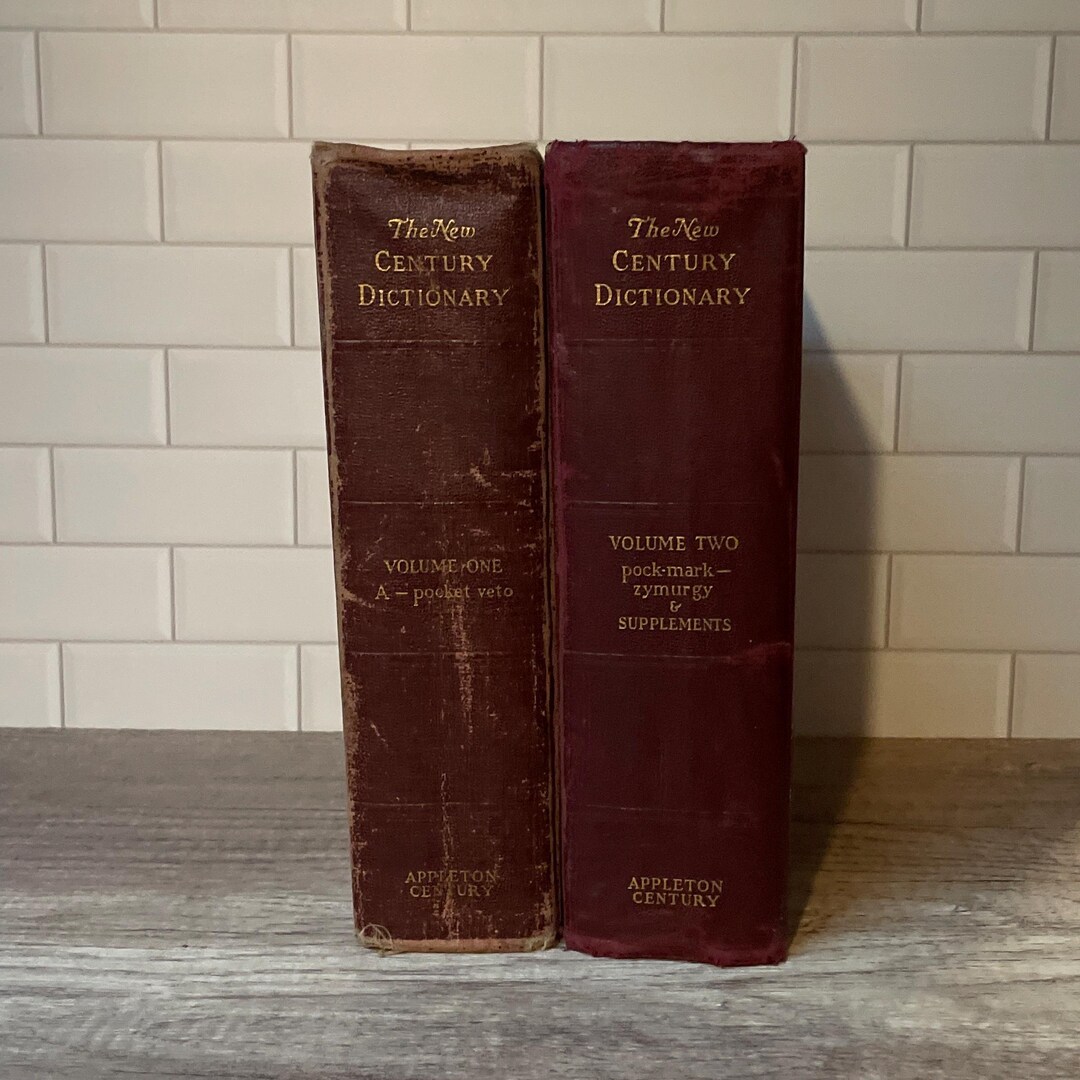 Two Volume 1927 the New Century Dictionary - Reference Books - Library ...