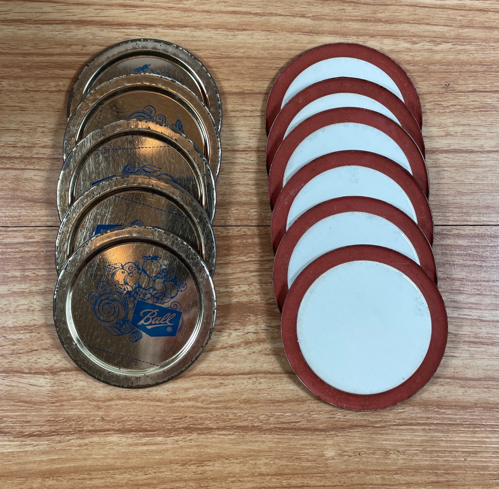 Vintage Ball Mason Canning Jar Lids Display Only Canning - Etsy