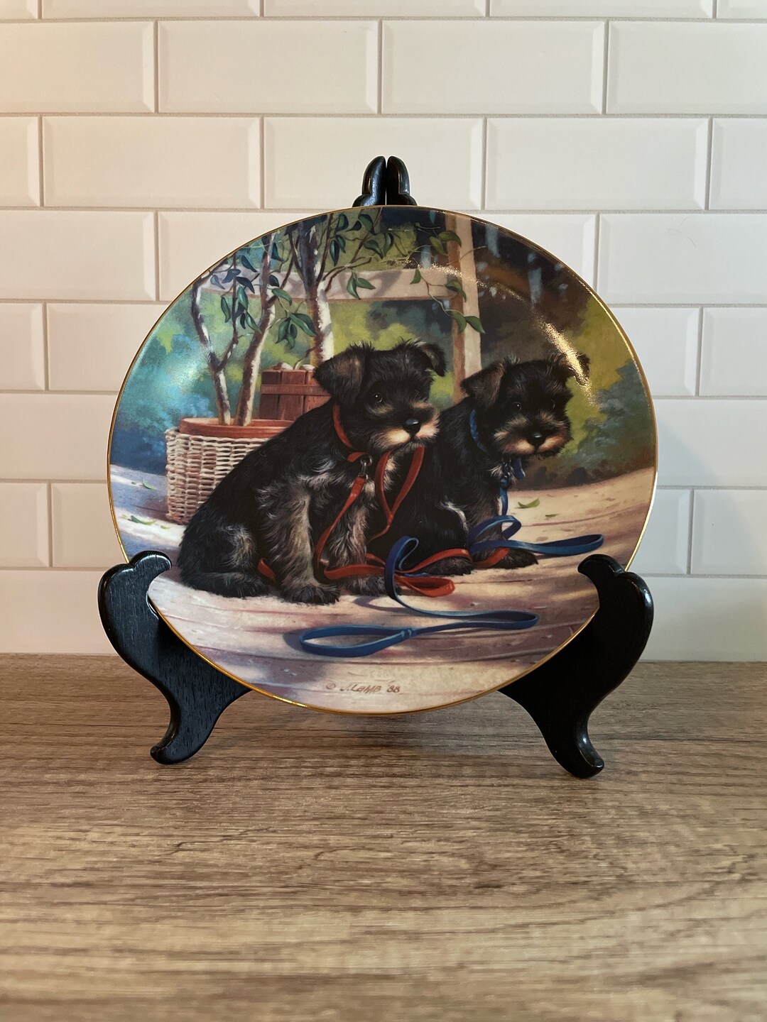 New Leash on Life Puppy Playtime Collection by Jim Lamb Collectible Dog ...