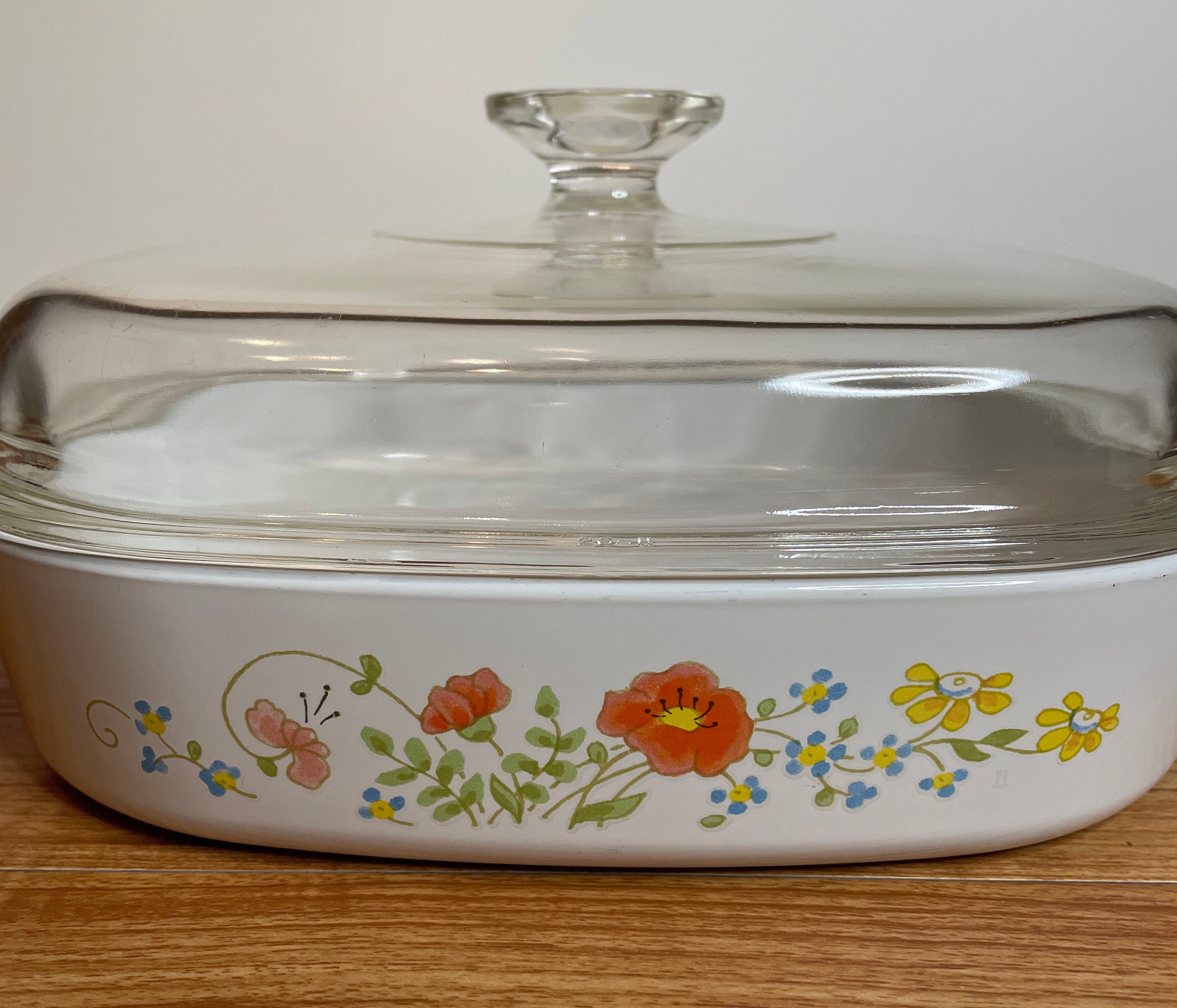 Corning Ware wildflower 2.5 Liter Casserole Dish | Etsy