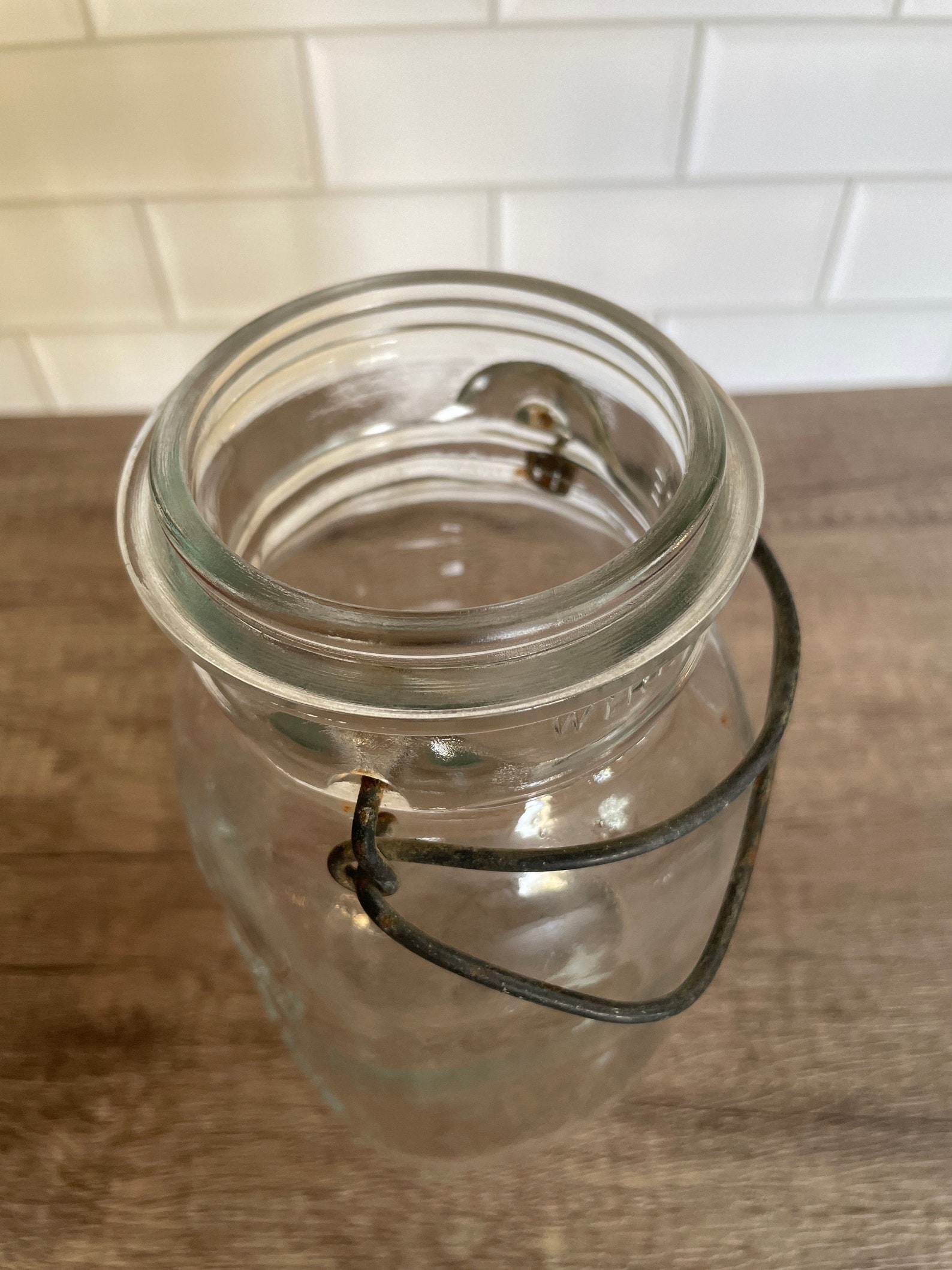 Antique Ball Eclipse Regular Mouth Jar With Wire Bale - Farmhouse Decor ...