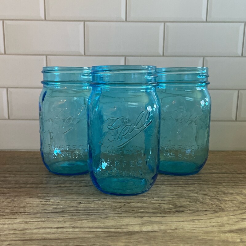 Blue Ball Jars - Etsy