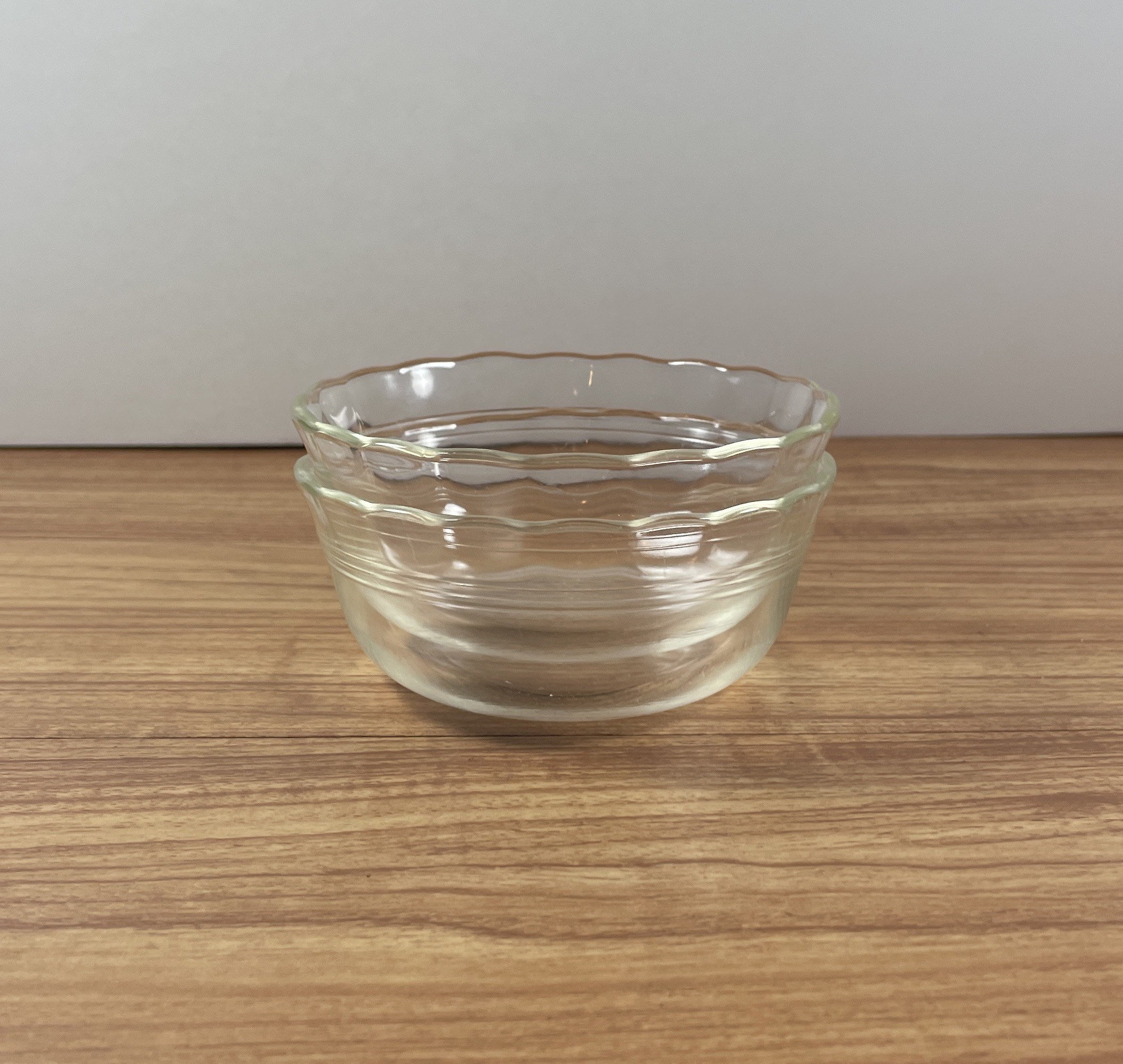2 Pyrex Clear Glass Large Ramekins 1940-1950s Era Small - Etsy