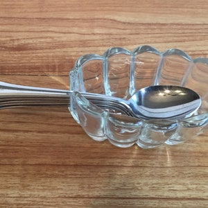 Vintage Princess House Crystal Silverware Holder Buffett Utensil Holder ...