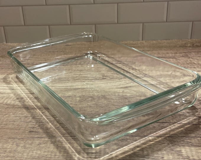 Pyrex 7 X 11 Clear Glass Brownie Pan - Casserole Dish - 2 Quart Vintage ...