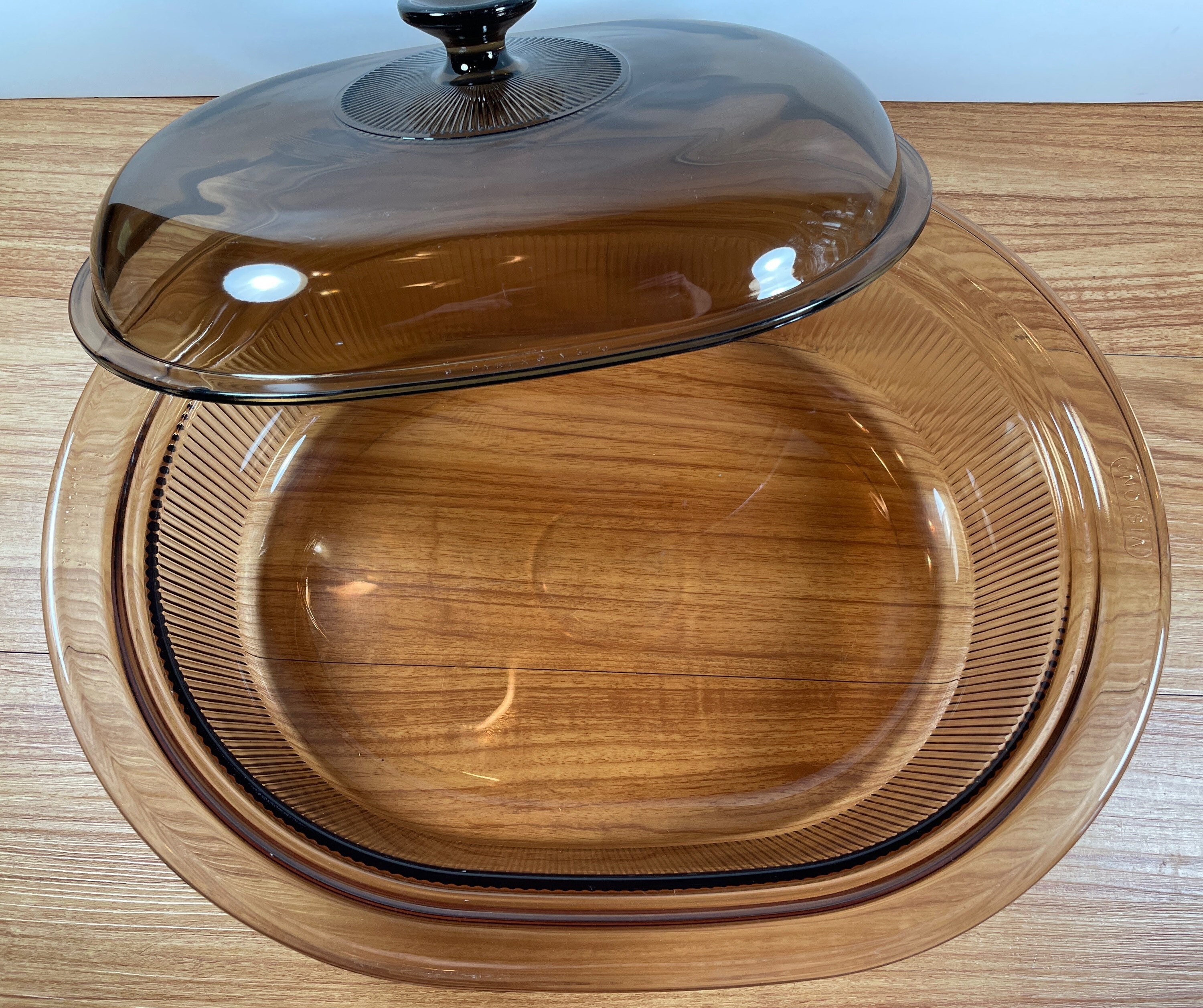 Pyrex 4 Quart Amber Visions Large Roasting Pan Vintage Pyrex - Etsy