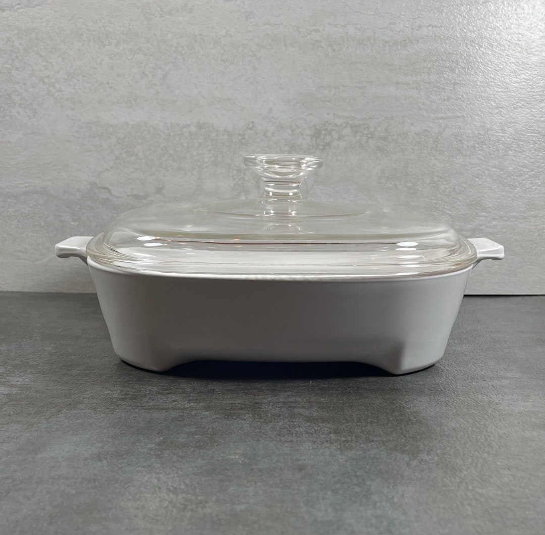Corning Ware 8” Microwave Plus Browning Casserole Dish With Lid ...
