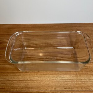 Vintage Pyrex Clear Glass Loaf Pan Collectible Pyrex Bread Pan Meatloaf ...