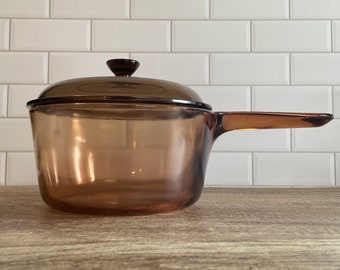 Vintage Corning Visions Amber Glass Cookware Lot Priced Separately - Etsy