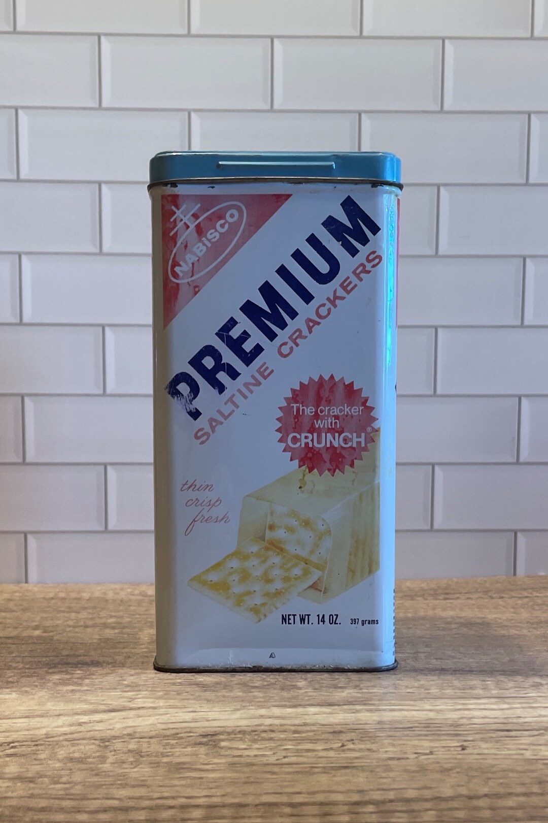 Saltine Cracker Tin Vintage Food Tin Vintage Kitchen Decor - Etsy