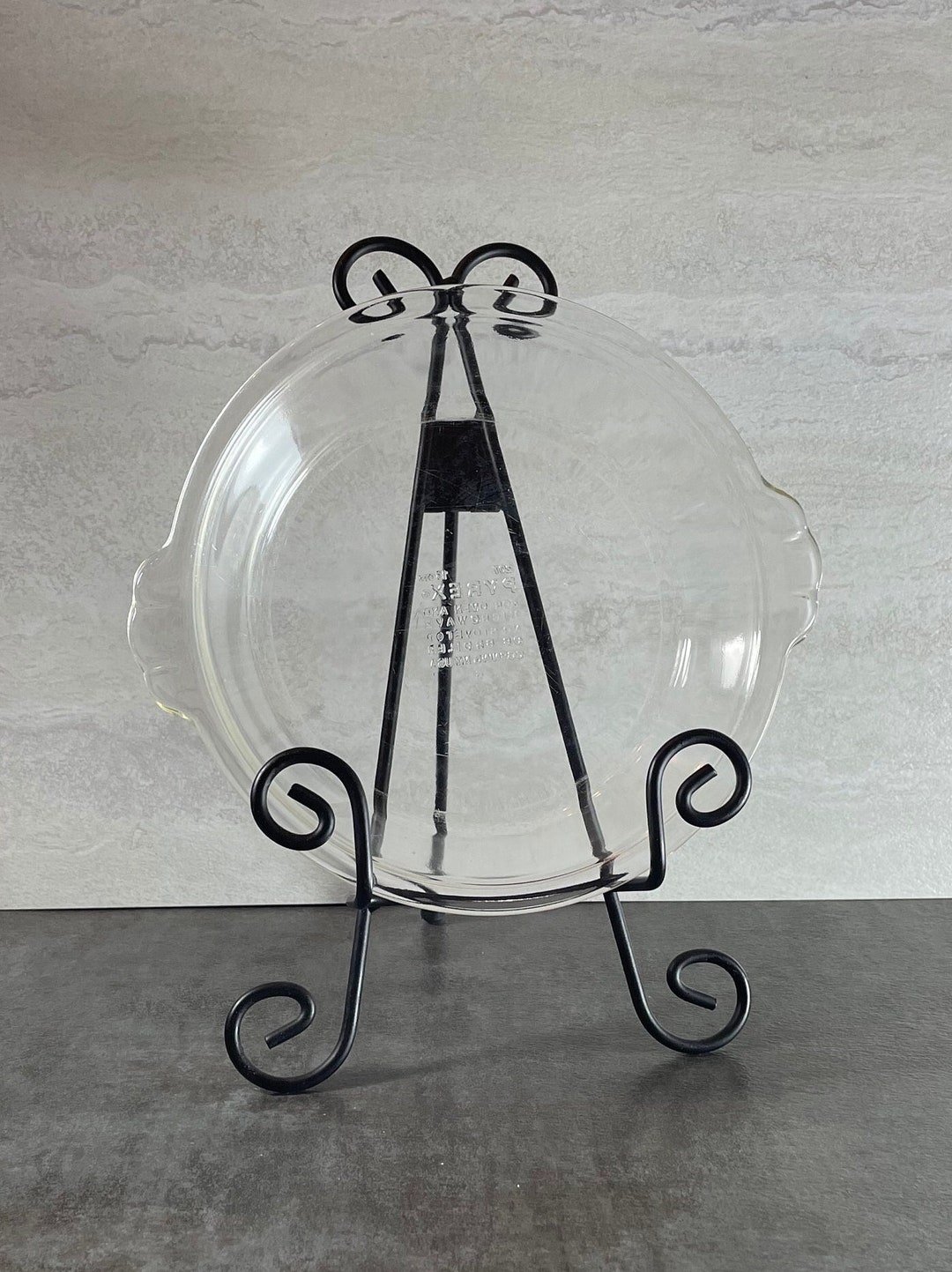 Pyrex 7” Fluted Pie Plate #207 - 1 Quart Pie Plate - Clear Glass ...